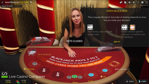 Evolution Live Speed Blackjack — Guide & Review